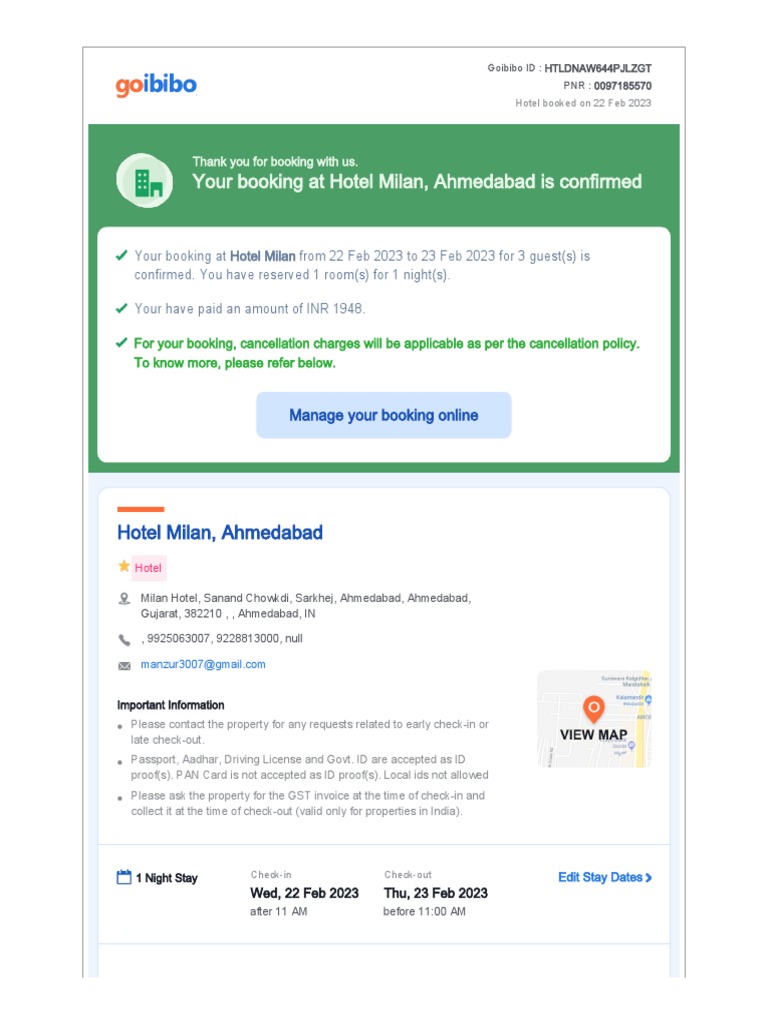 Booking Confirmation Voucher | PDF | Restaurants