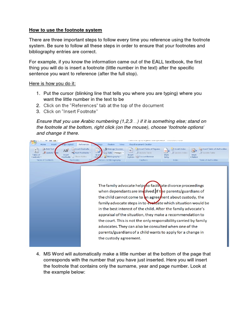 How to use the footnote system in 3 steps | PDF