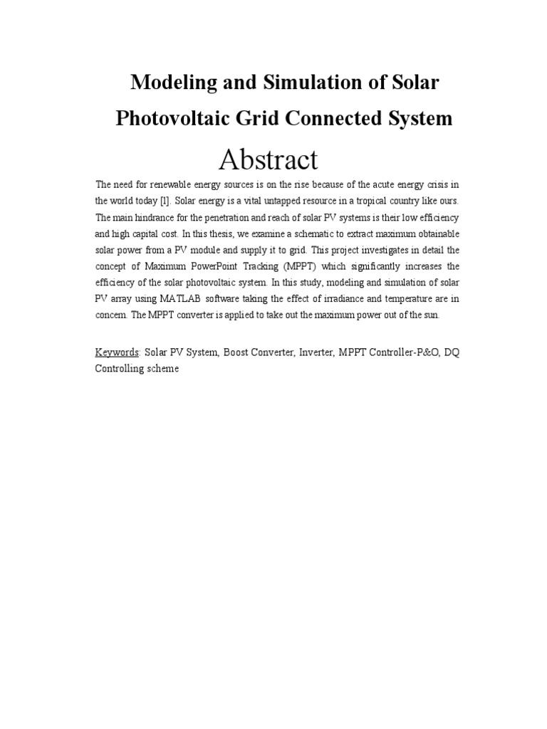 PV Grid Report | PDF | Solar Power | Photovoltaics
