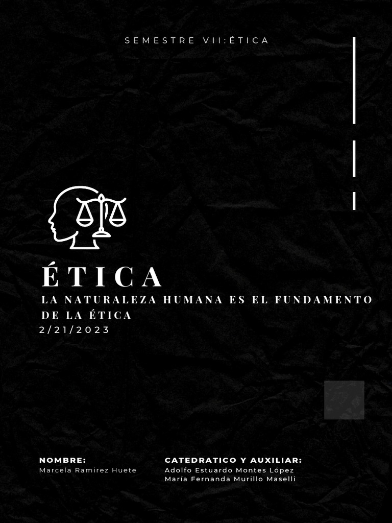 RESUMEN 3 La Naturaleza Humana Es El Fundamento de La Ética | PDF ...
