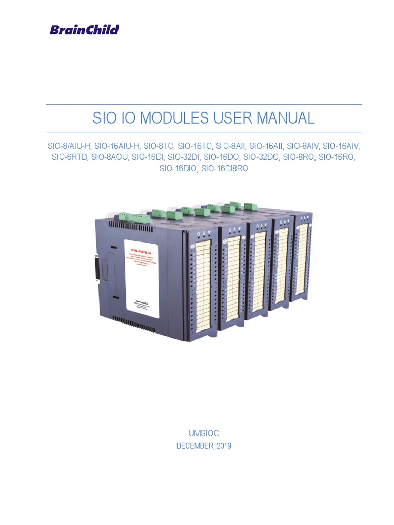Manual User SIO-8AII Brainchild | PDF | Network Topology | Power Supply