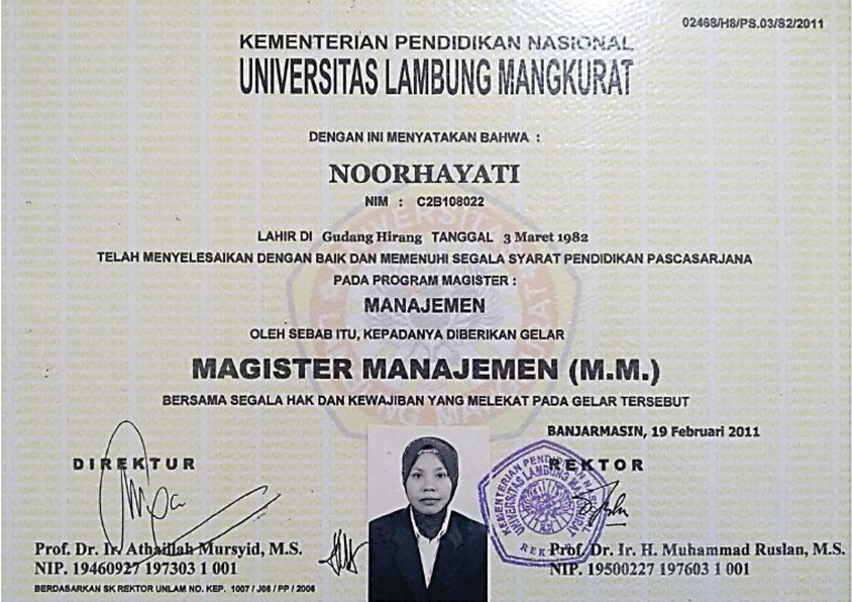 Ijazah Magister | PDF