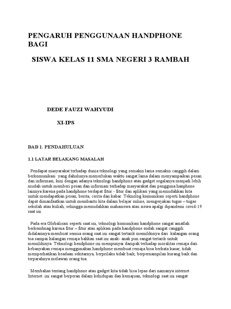 Proposal B. Indonesia | PDF