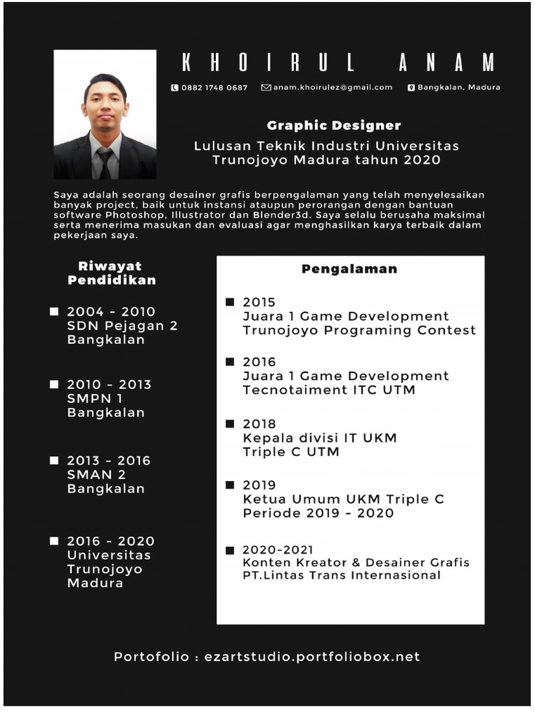 CV & Portofolio | PDF