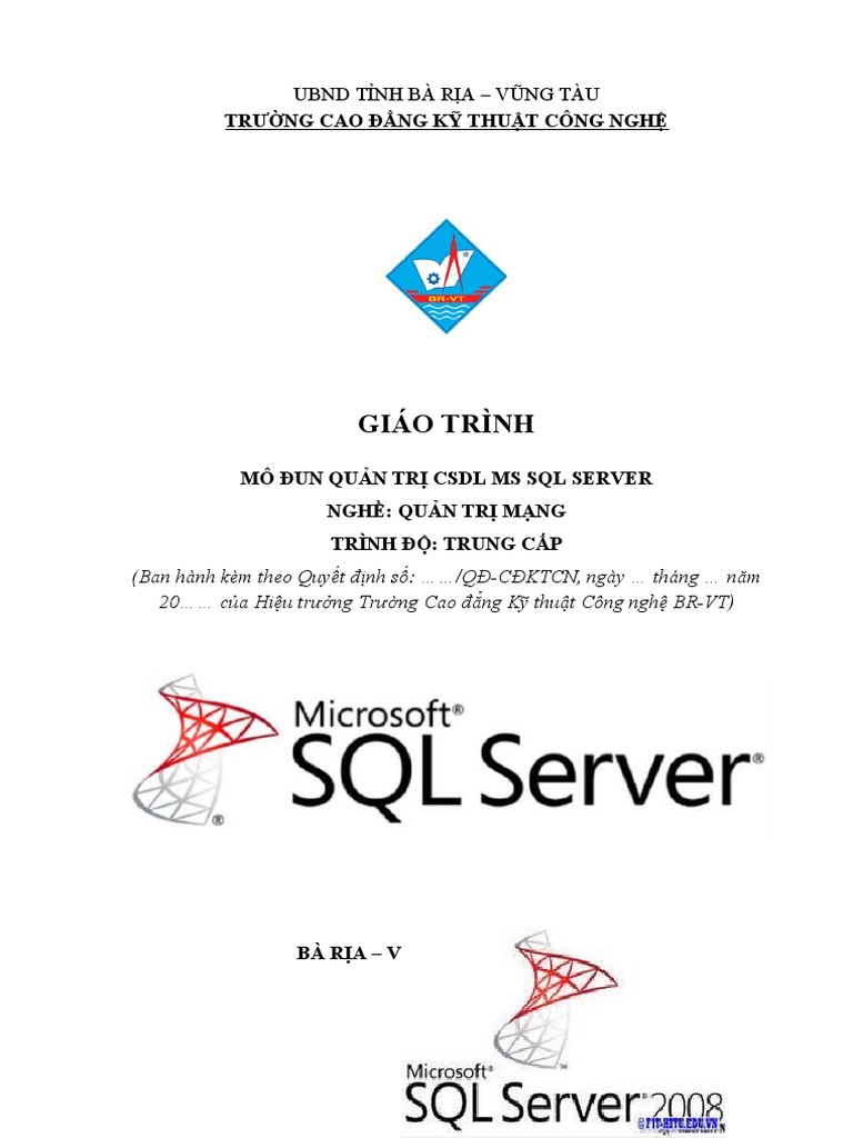 26 Quan Tri CSDL SQL Server - TC - QTM | PDF