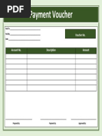 Cheque Payment Voucher Format in Excel | PDF | Payments | Cheque