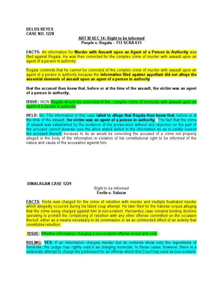 1228-1368 (Collated) | PDF | Rape | Murder