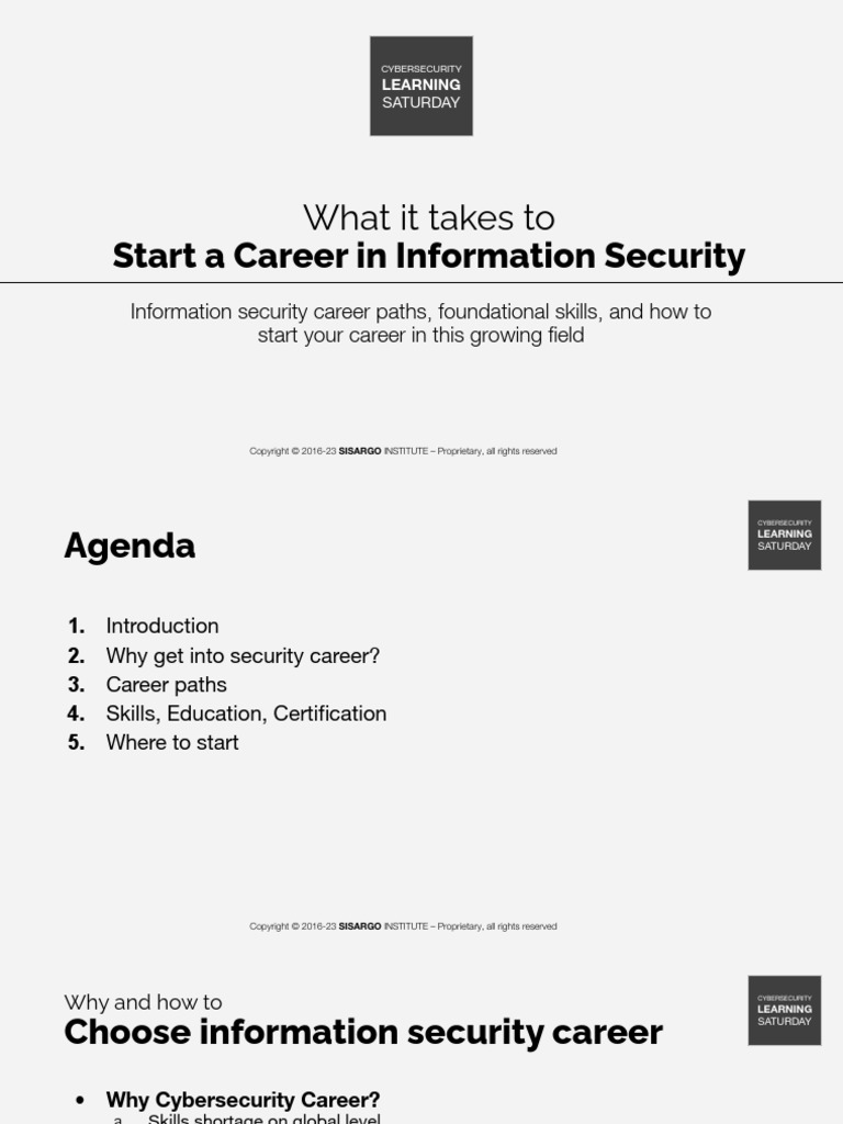 Is Career Path | PDF | Information Security | Security