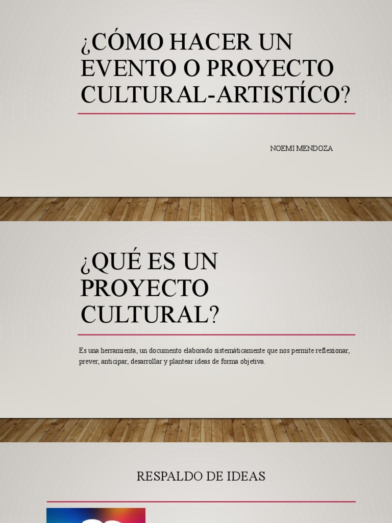 Cómo Hacer Un Proyecto Cultural | PDF | Arte