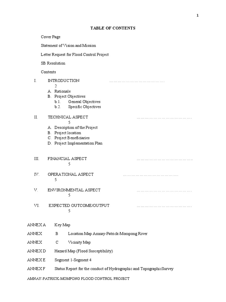Flood Control Project - Amnay Sablayan | PDF | Flood | Agriculture
