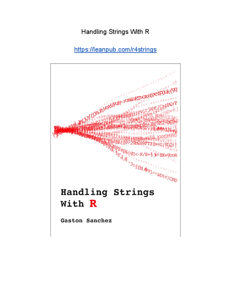 Handling and Processing Strings in R | PDF