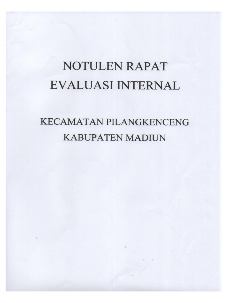 Contoh NOTULEN-RAPAT | PDF