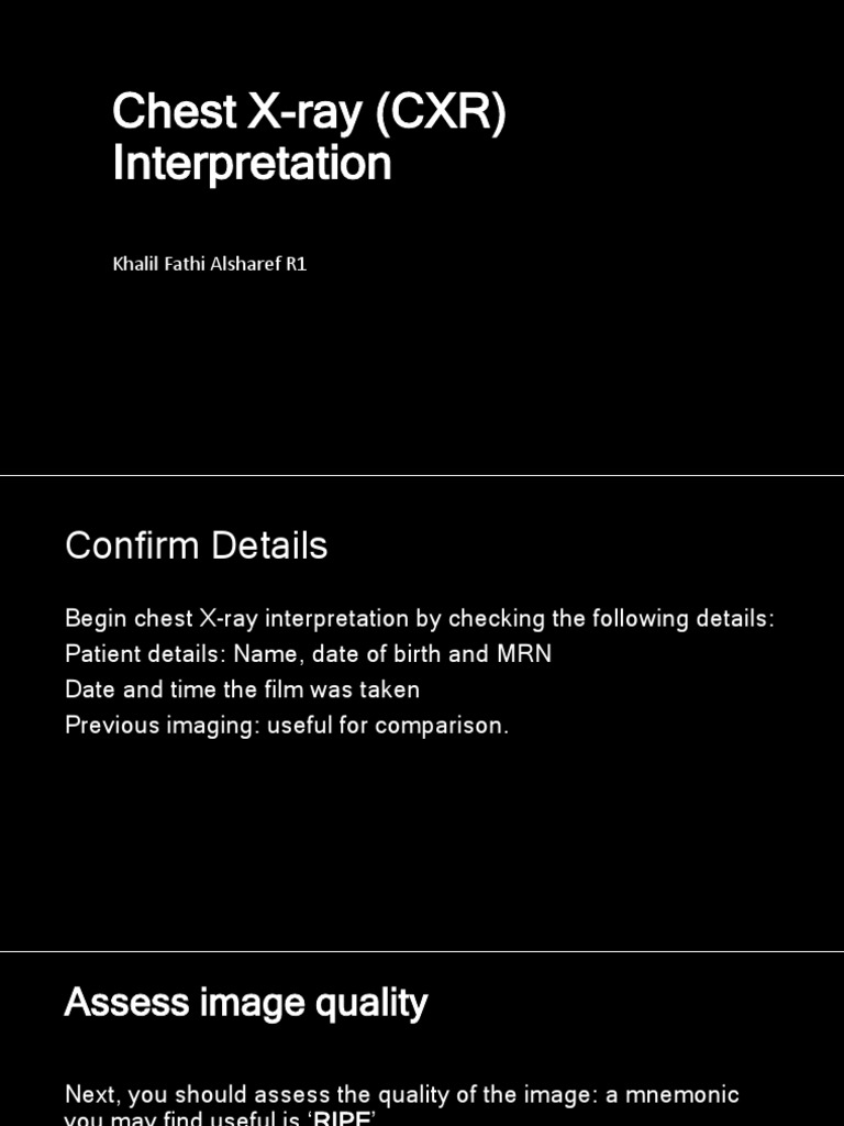 Chest X-Ray (CXR) Interpretation 2 | PDF | Lung | Thorax