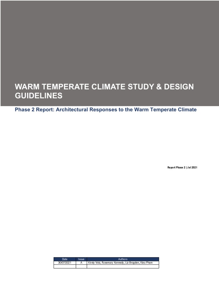 Warm Temperate Climate Study 2 of 4 | PDF | Building Insulation ... Warm Temperate Climate Study 2 of 4 | PDF | Building Insulation ...