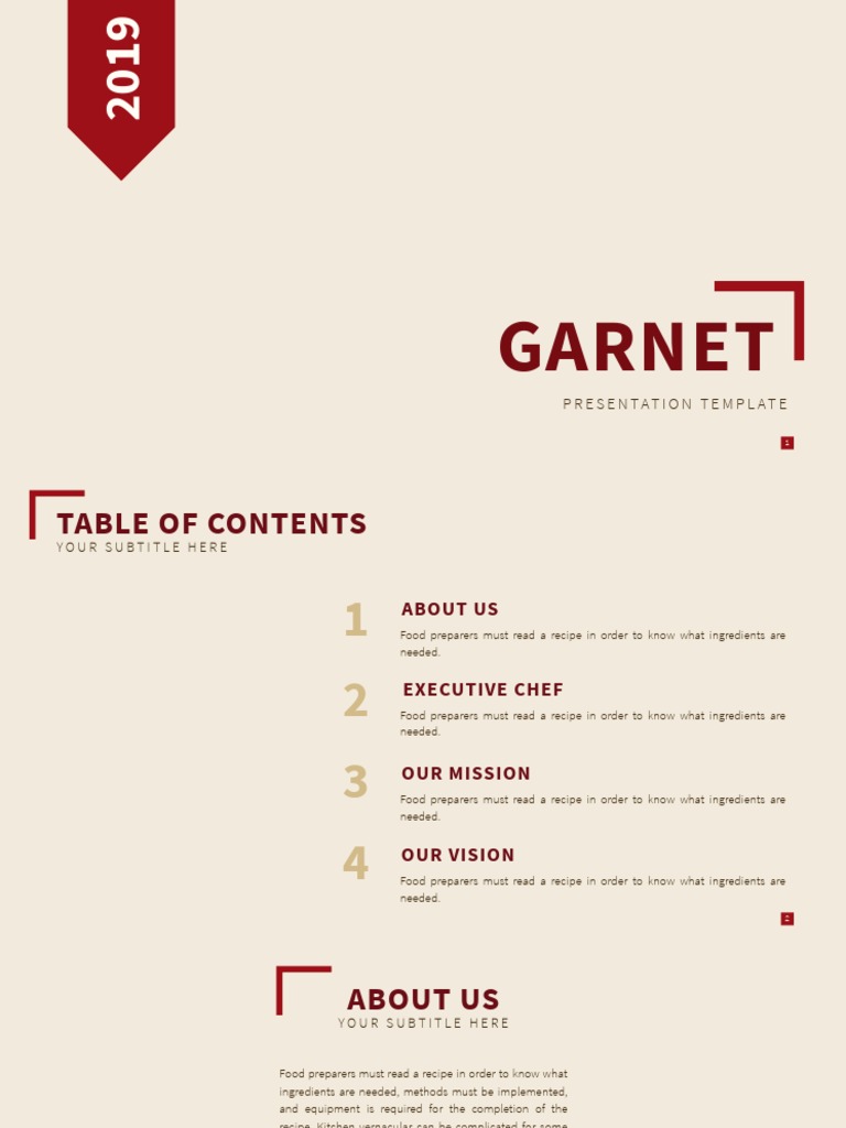 Food Slides V1 Powerpoint Template | PDF | Cooking | Recipe