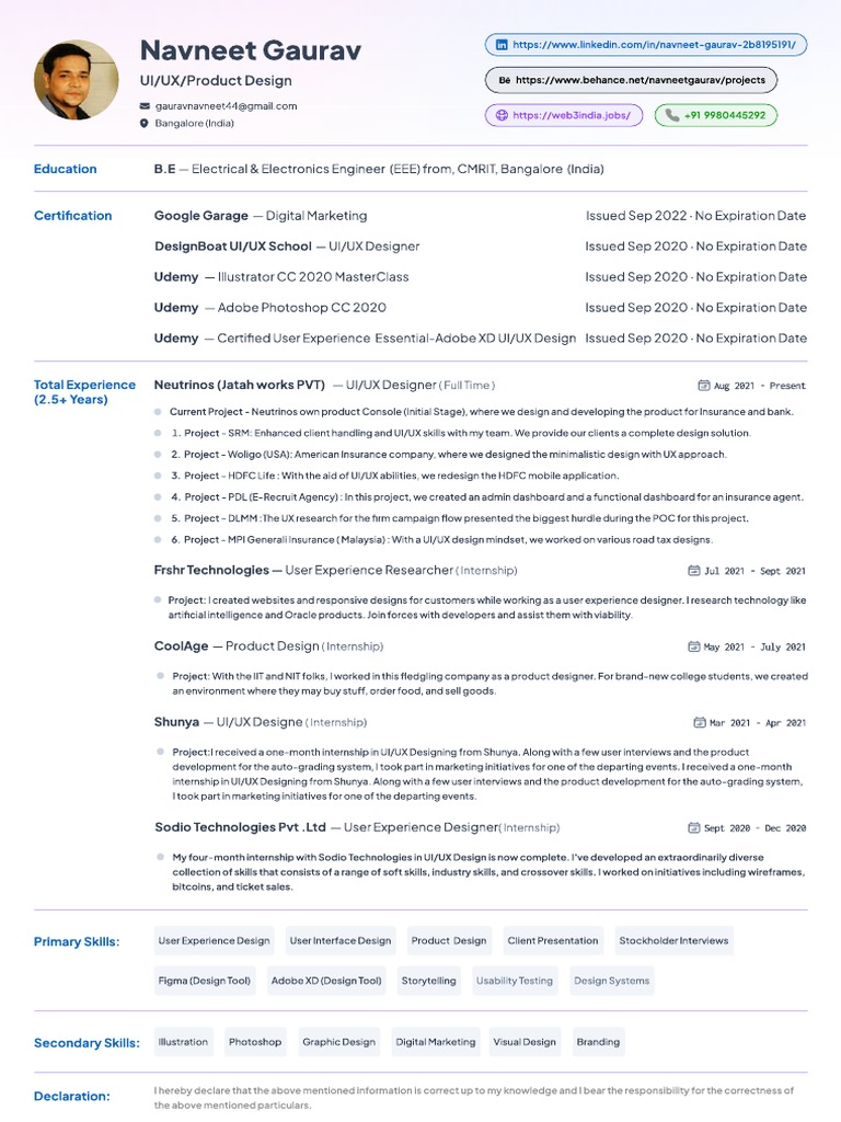 Navneet New CV | PDF | Software Engineering | Computer Engineering