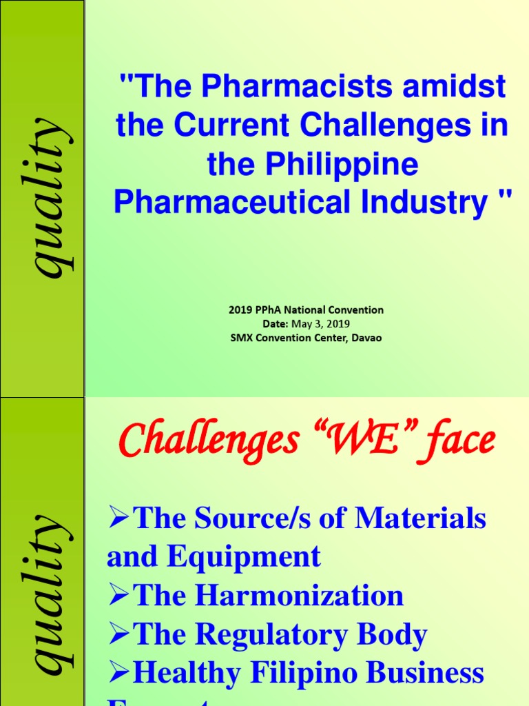 The Pharmacists Amidst The Current Challenges in The Philippine ...