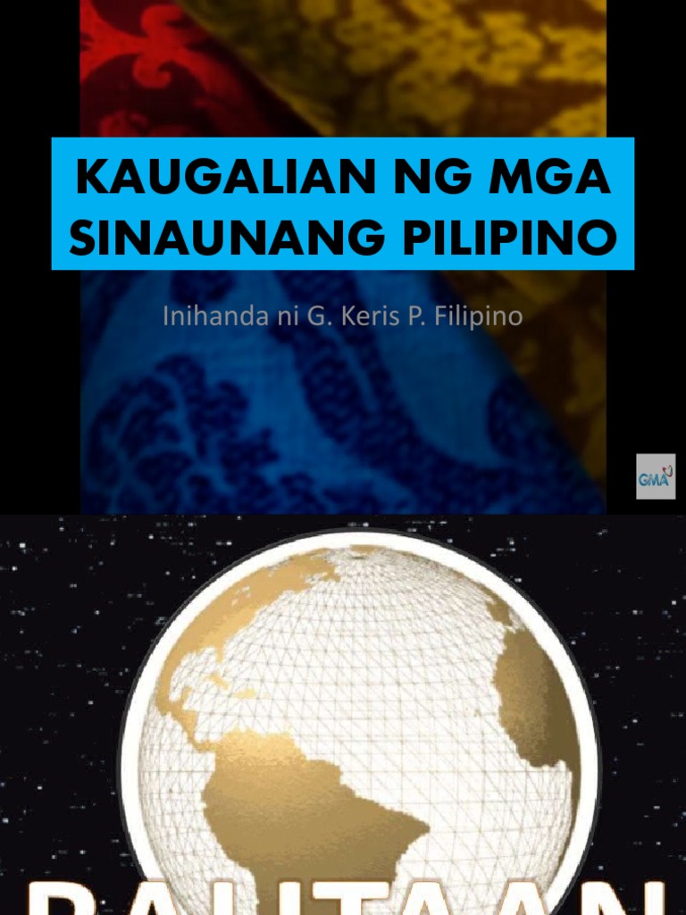 Kaugalian NG Mga Sinaunang Pilipino | PDF