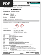 Liquid Chlorine Sds | PDF | Dangerous Goods | Toxicity