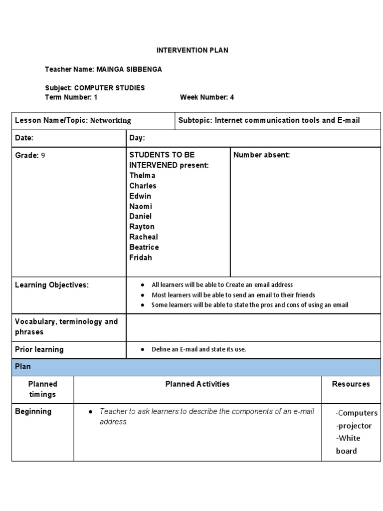 Grade 9 (Internet Communication Tools and Email | PDF | Learning | Teachers
