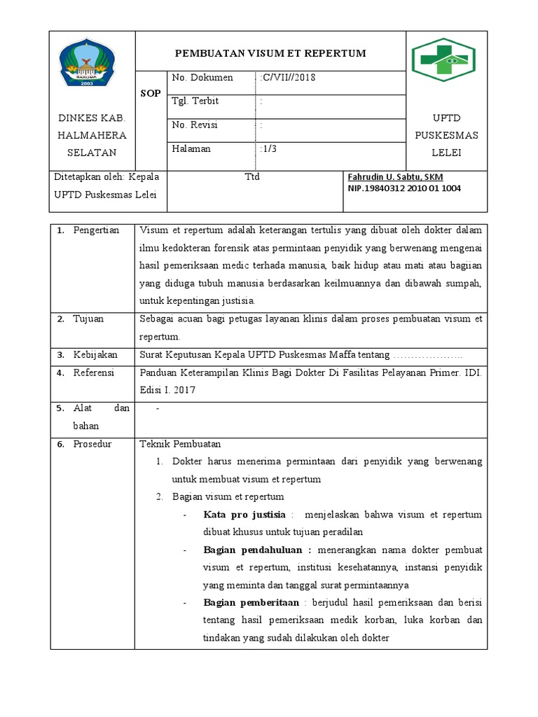 VISUM PEMBUATAN | PDF