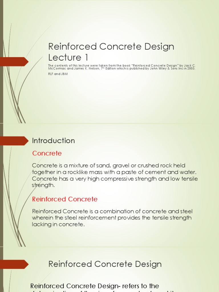Unit1-RC Design (Introductory Lecture) | PDF | Concrete | Strength Of ... Unit1-RC Design (Introductory Lecture) | PDF | Concrete | Strength Of ...