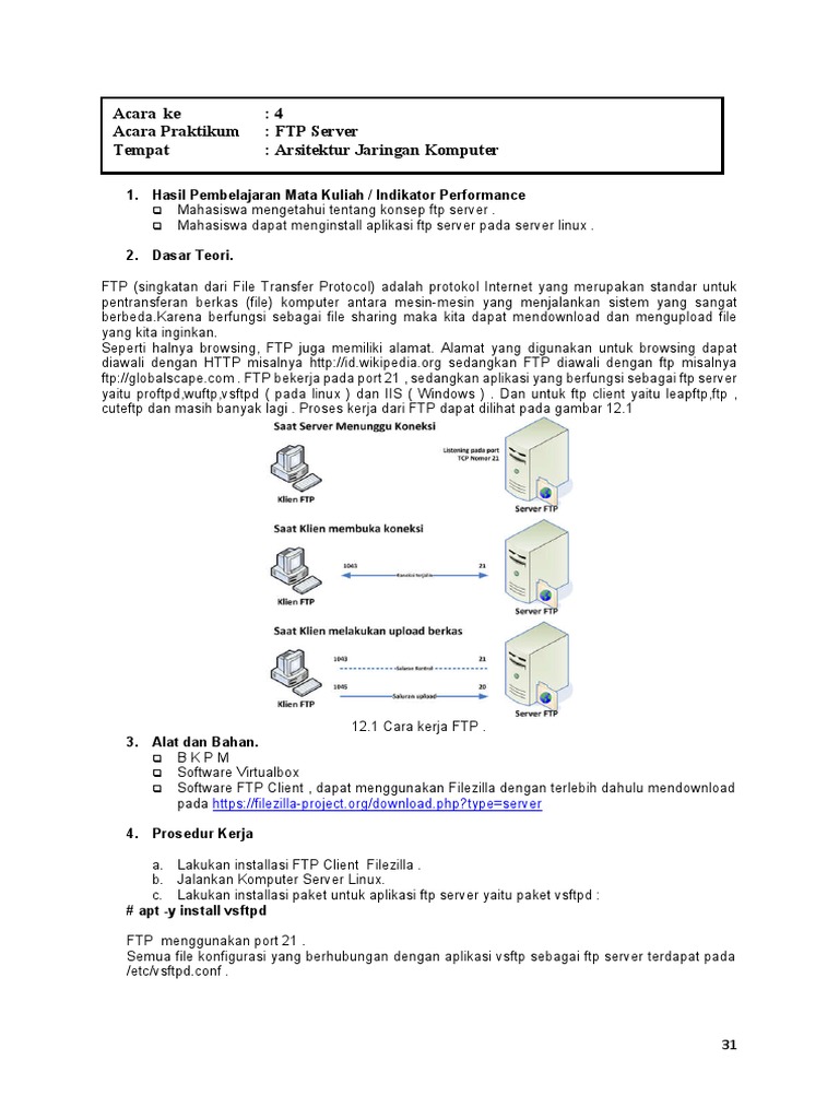 FTP Server | PDF | Komputer
