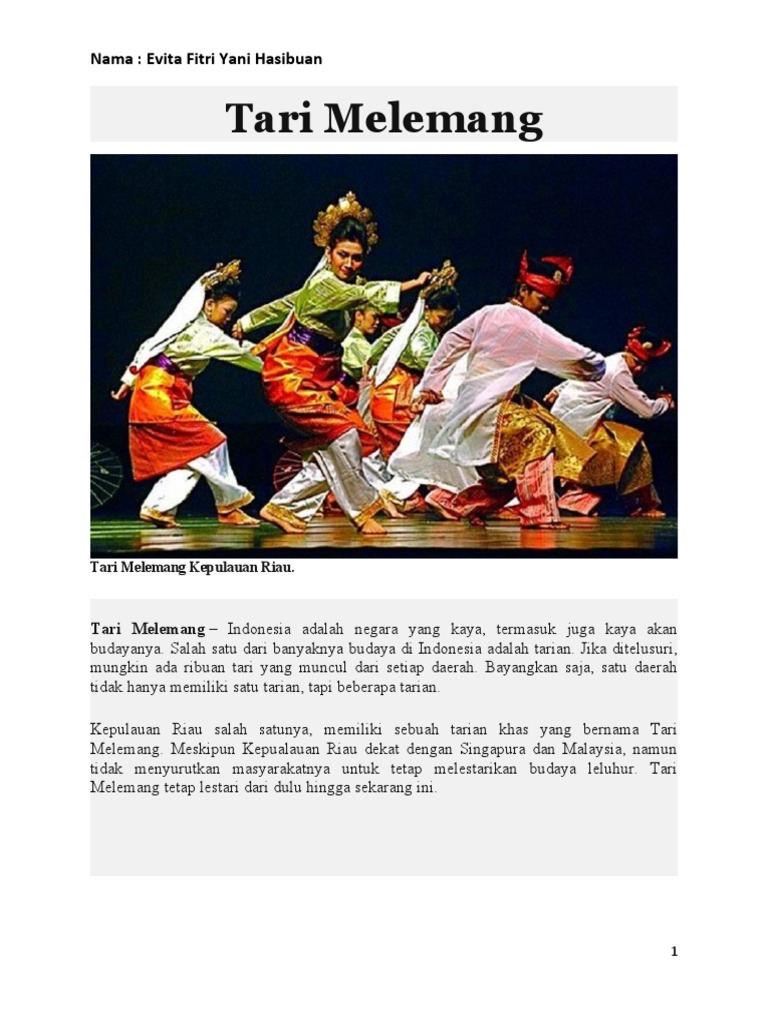 Tari Melemang | PDF