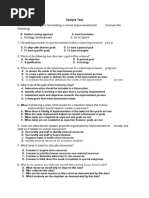 Sample Matrix | PDF | Psychology | Cognitive Science