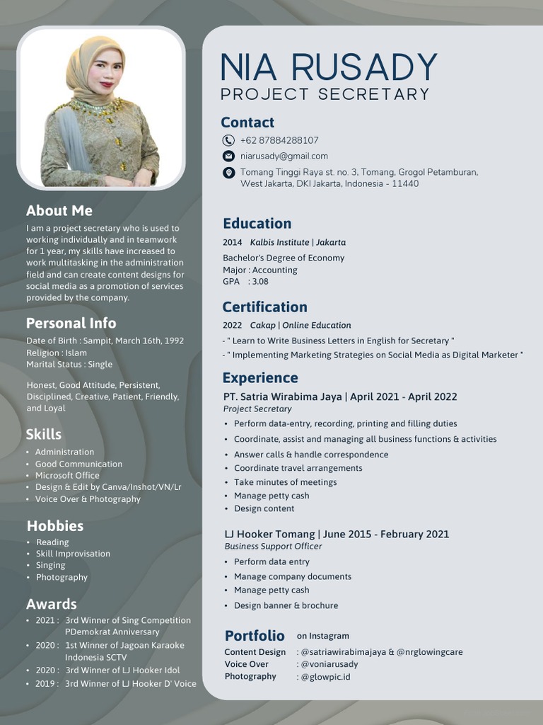 Nia Rusady: Project Secretary | PDF