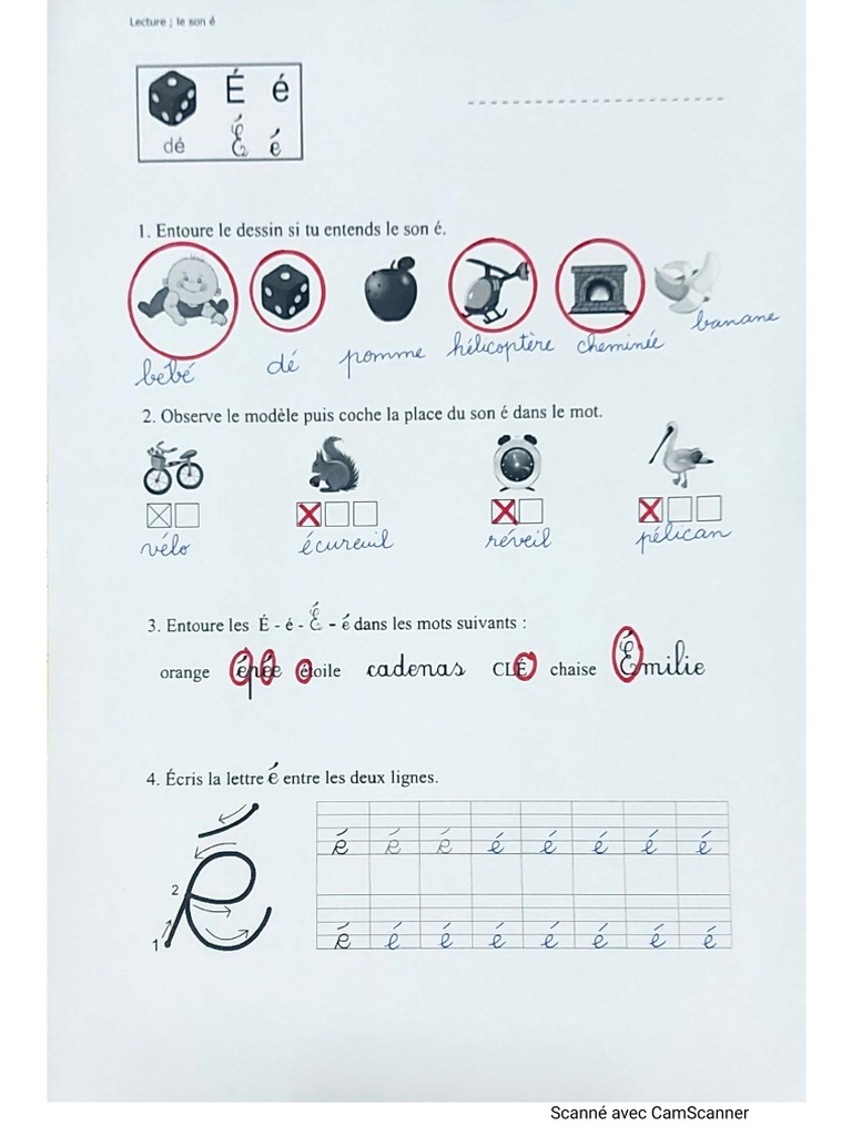 Correction Phonologie 2 Le Son É | PDF