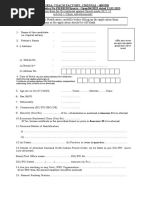 Obc Application Form | PDF