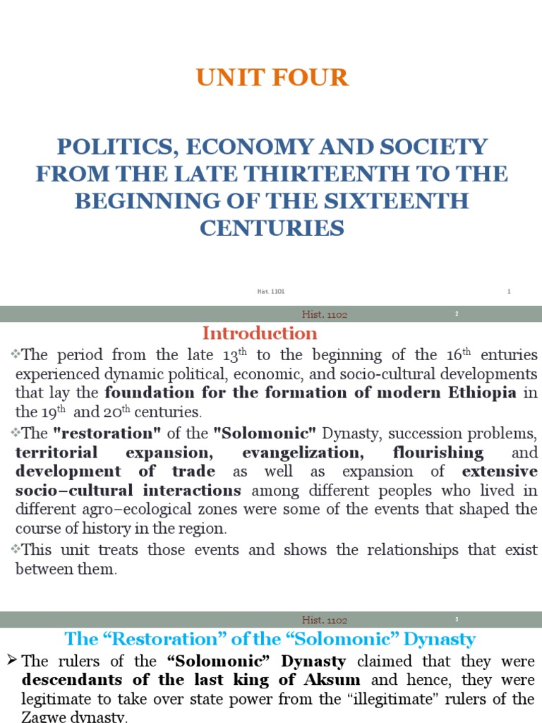 History CH 4 | PDF | Ethiopia