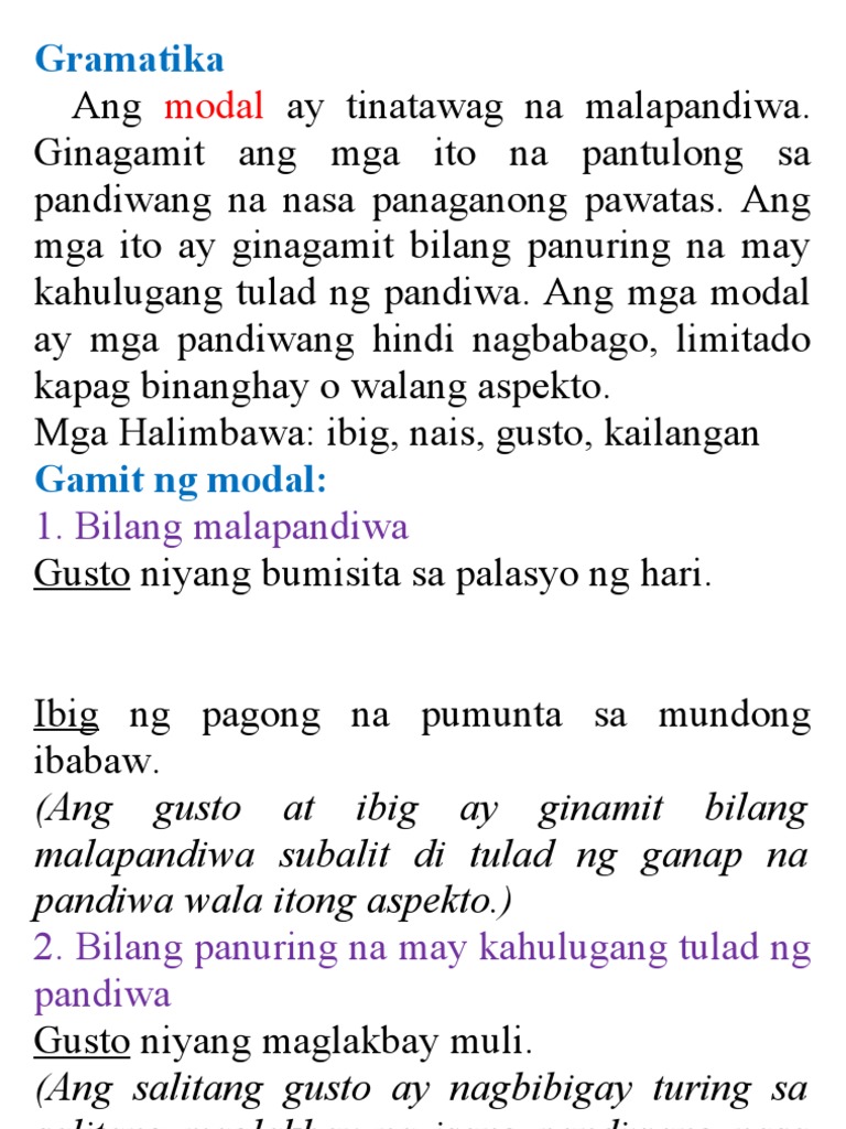 Gramatika Modal | PDF