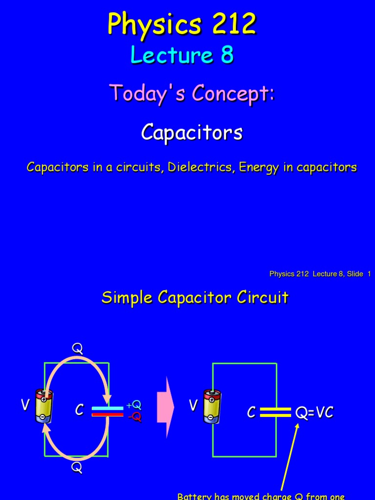 Today's Concept:: Capacitors | PDF | Capacitor | Capacitance