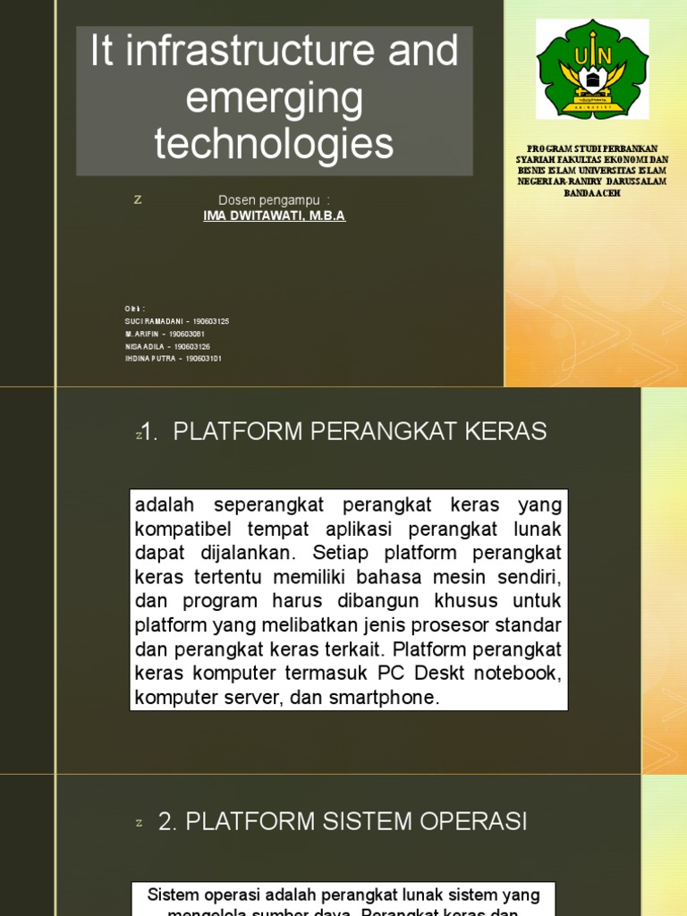 It Infrastructure and Emerging Technologies Kel 4 | PDF