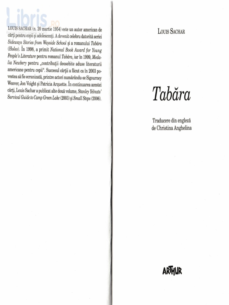 Tabara - Louis Sachar | PDF