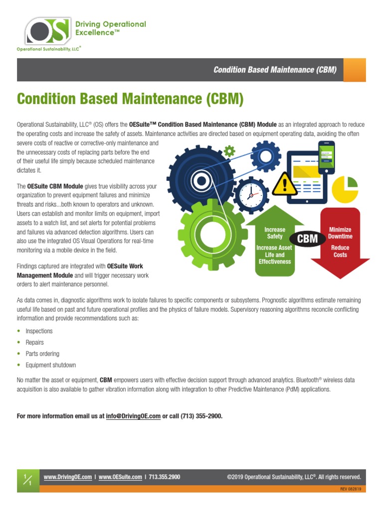 Condition Based Maintenance | PDF