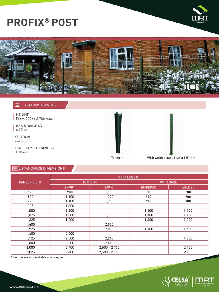 Profix Post | PDF | Materials | Building Materials