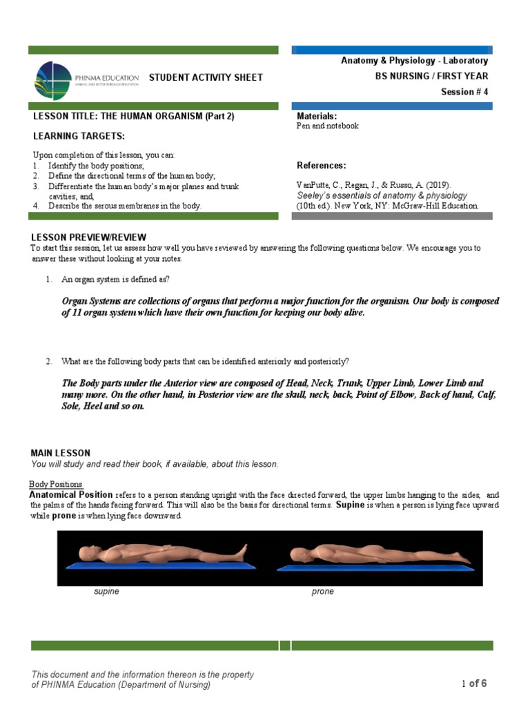 Session #4 SAS - AnaPhy (Lab) (Agdna, Nicole Ken) | PDF | Anatomical ...