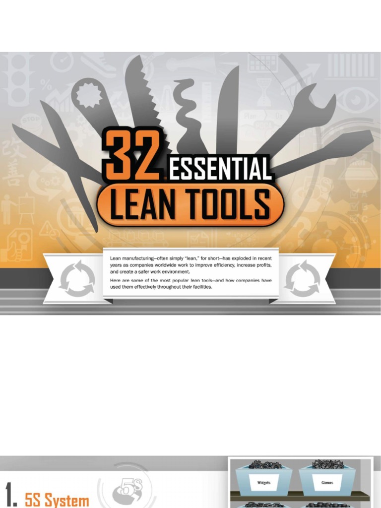 32 Essential Lean Tools Tutorial | PDF