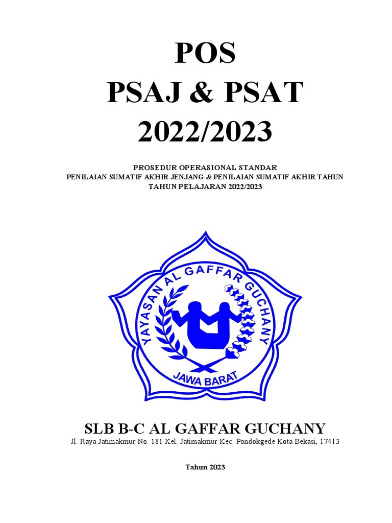 Pos Pasj - Psat 2023 | PDF