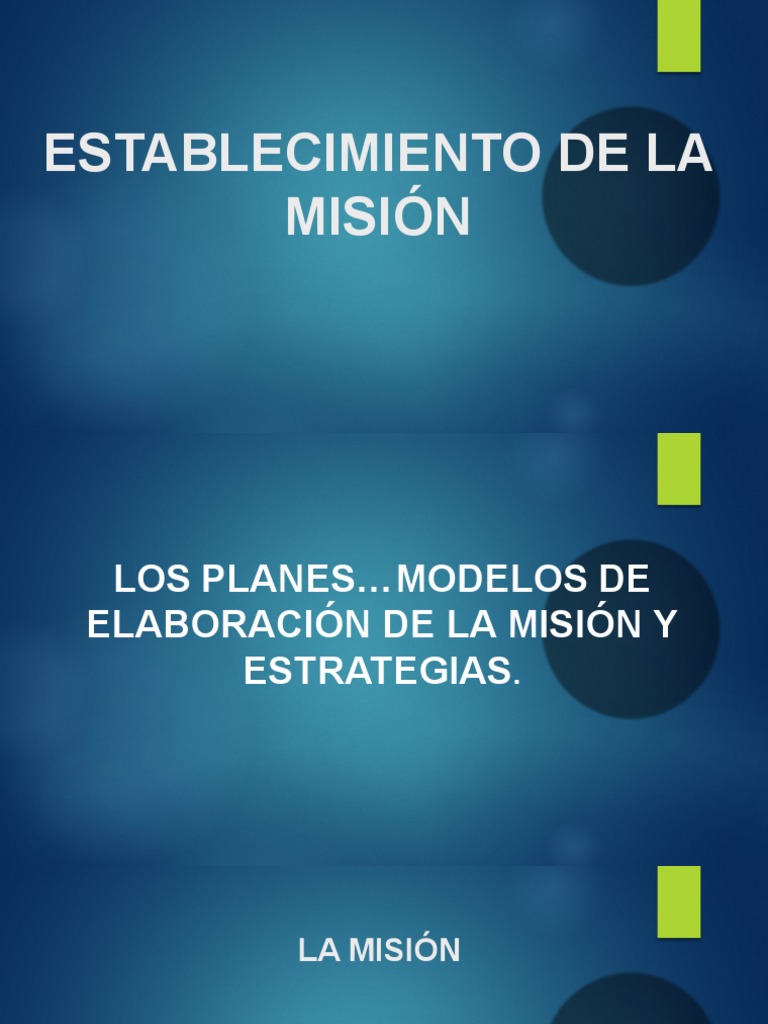 Establecimiento de La Misión | PDF | Planificación | Calidad (comercial)