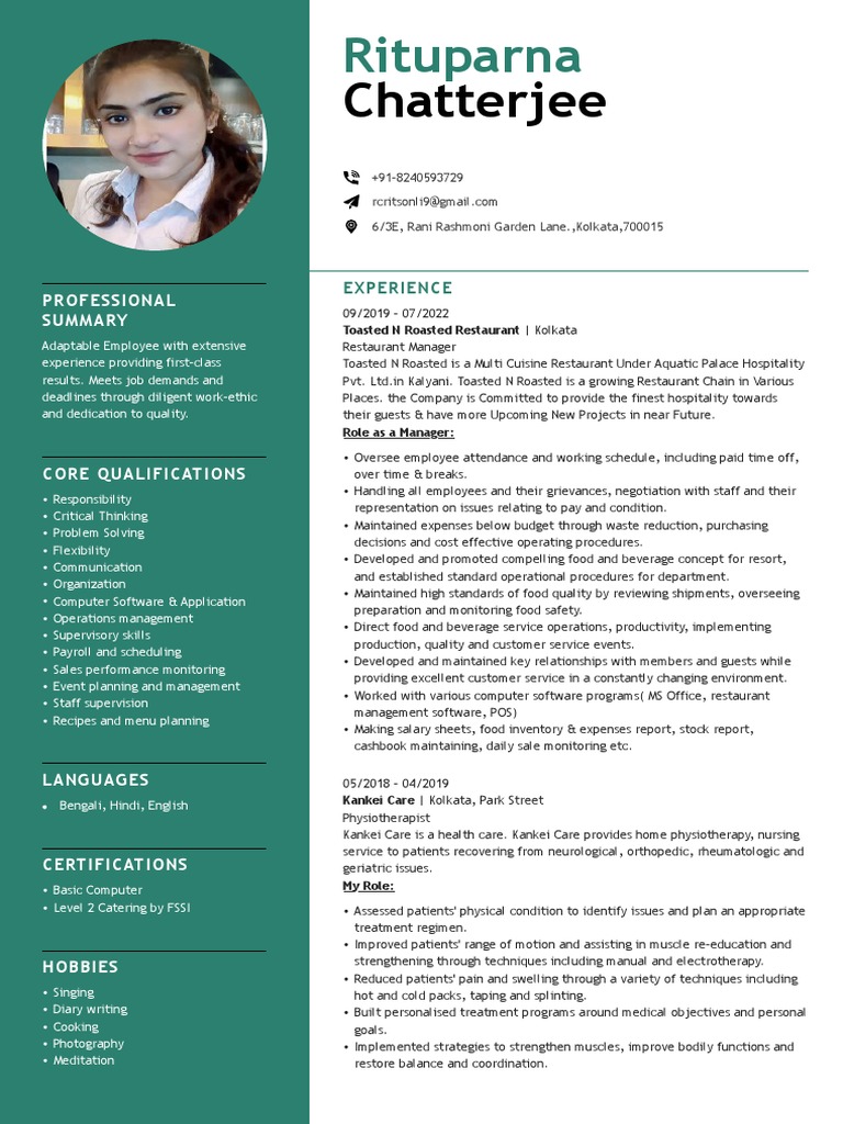 Rituparna Chatterjee | PDF | Physical Therapy | Clinical Medicine