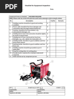 Checklist For Equipment Inspection EARTH COMPACTOR (ROLLER) | PDF