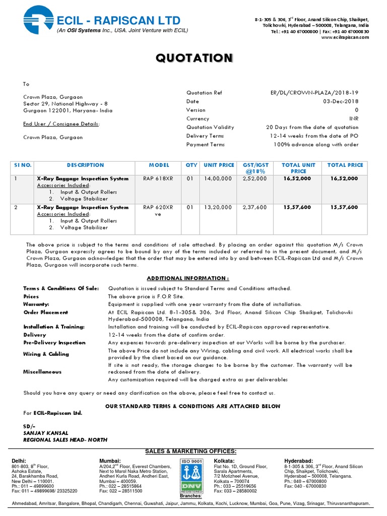 Quotation | PDF | Legal Liability | Contractual Term
