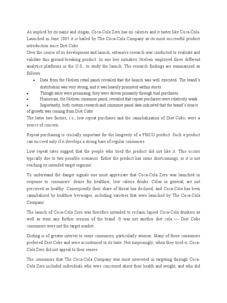 Coca Cola Black Label Case | PDF | The Coca Cola Company | Coca Cola