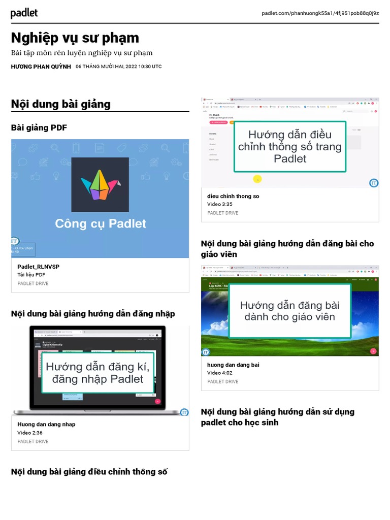 Bài Tập Padlet 2 | PDF