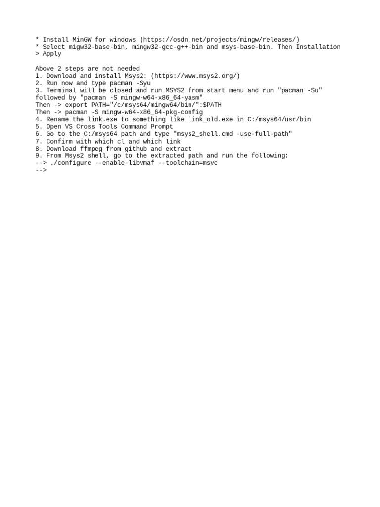 FFmpeg Build From Scratch | PDF FFmpeg Build From Scratch | PDF