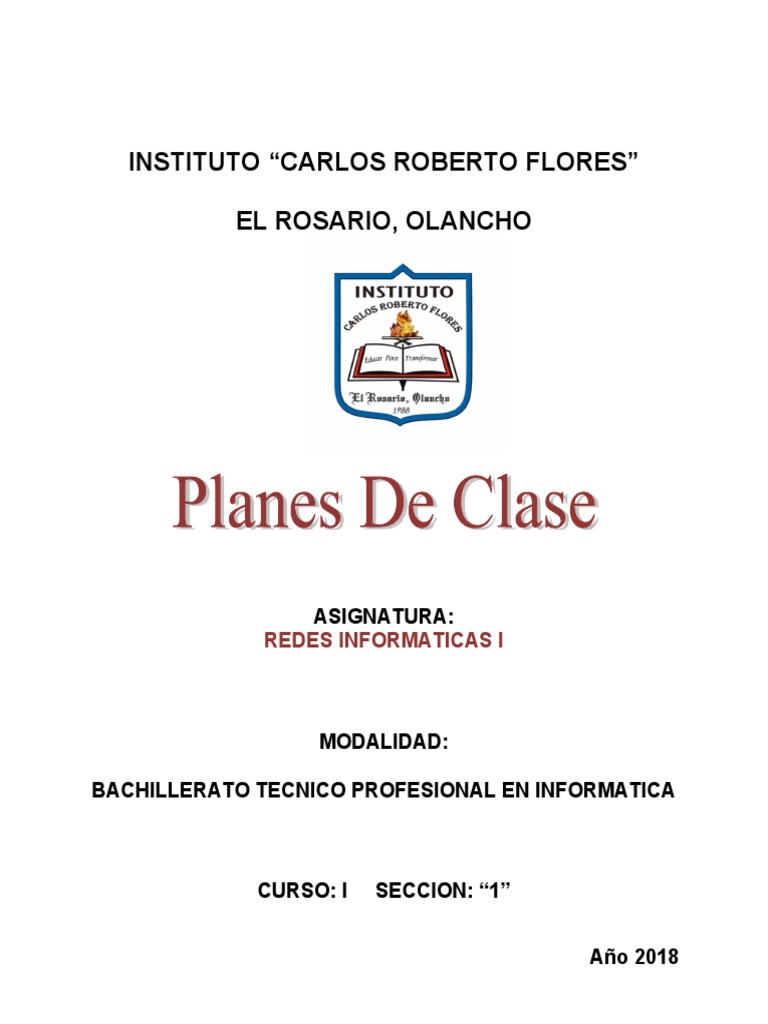 1. Planes de Clases Redes Informáticas 12°- BTPI | PDF | Modelo osi ...